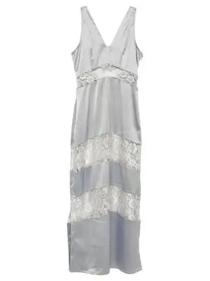 BLAKLACE Lace Panel Dress - Grey