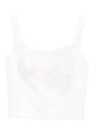BLAKLACE Panelled Top - White