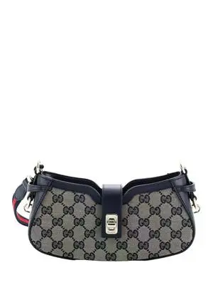 Gucci Gg Canvas Mini Shoulder Bag - Blue