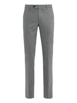 MOORER Buttoned Tailored Trousers - Grey