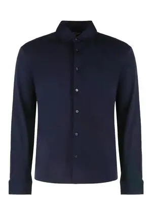 MOORER Montalcino-gcw Buttoned Shirt Blue