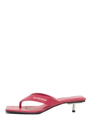 Balenciaga Square Thong Sandals - Pink
