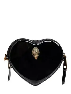 Kurt Geiger Shoreditch Heart Patent-leather Mini Bag - Black