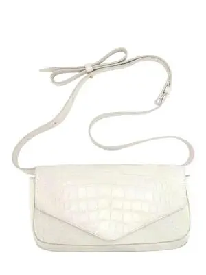 MICOLI Giornal Envelope Crossbody Bag - White