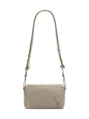Ami Marcel Padded Shoulder Bag - Grey