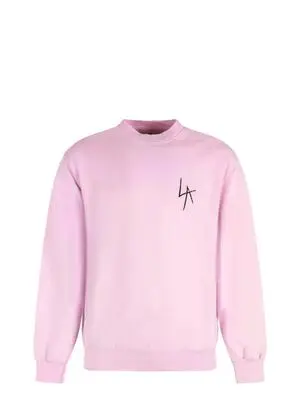 LOCAL AUTHORITY LA Crew-neck Cotton Sweatshirt - Pink