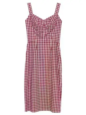 BLAKLACE BLAKLACE Straps Checked Dress