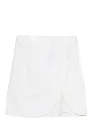 BLAKLACE Lace-detail Mini Skirt - White