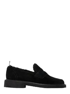 Thom Browne Suede Penny Loafers - Black