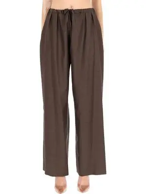 Loulou De Saison Cove Wide Leg Pants - Brown
