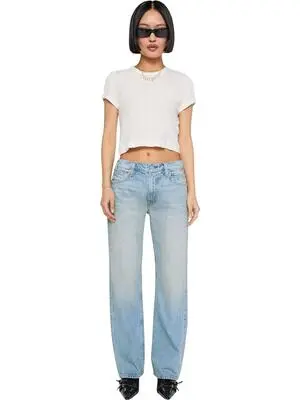 MOTHER MOTHER Petite Lil' Reifler Daydreamer Jeans Blue