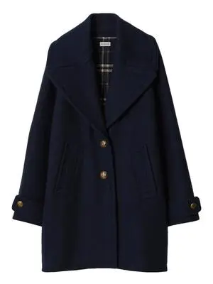 Burberry Wool Twill Overcoat - Pilot Blue