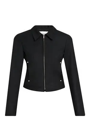 TONYWACK Wool Zip Jacket - Black