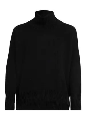 LISA YANG Heidi Turtleneck Cashmere Sweater Black