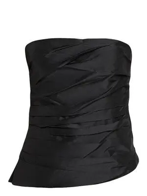 Simkhai Emerson Ruched Bustier - Black