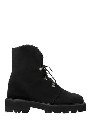 AQUATALIA Eva Faux Shearling-Lined Hiker Booties