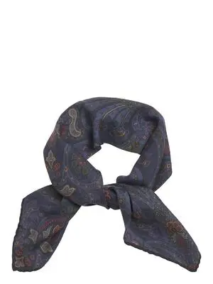 Ralph Lauren Purple Label Cashmere-silk Paisley Neckerchief - Navy