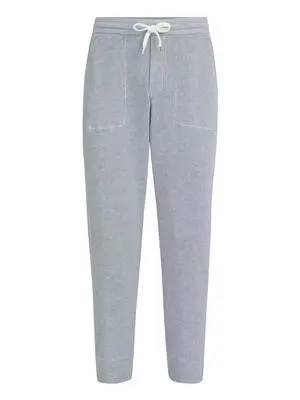 Brunello Cucinelli Ribbed-knit Track Pants - Grey