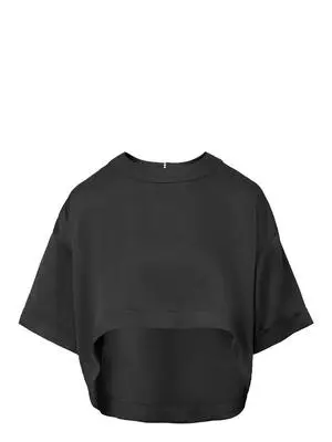 IL VOLO Short-sleeve Cropped T-shirt - Black