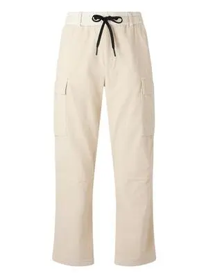 Moncler Straight-leg Cotton-corduroy Cargo Trousers - Neutrals