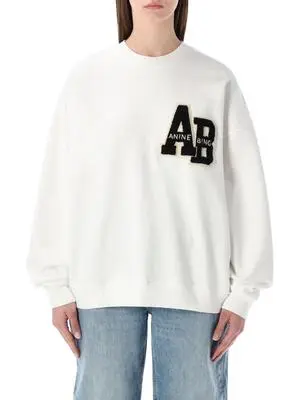 ANINE BING Crewneck Sweatshirt - Beige