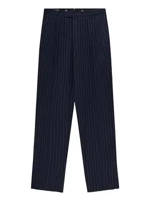 Aimé Leon Dore Pinstripe Wool Suit Trouser - Blue