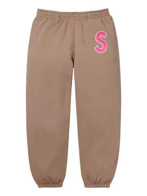 Supreme S Logo Sweatpant Brown