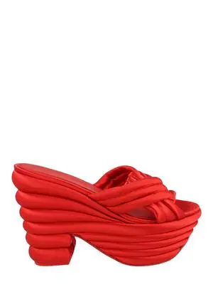 FERRAGAMO Platform Sandal - Red