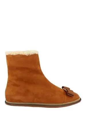 FERRAGAMO Lamo F Ankle Bootie - Tan