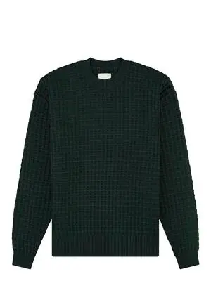 Aimé Leon Dore Waffle Crewneck Sweater - Green