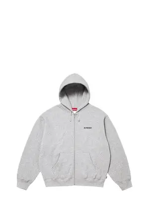 Supreme Zip Up Hooded Sweatshirt - Grey