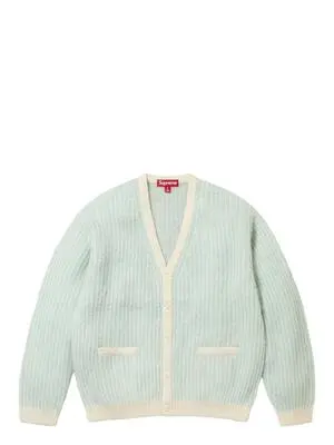 Supreme Two-tone Mohair Cardigan - Cream