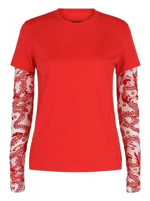 Givenchy Double Layer Long-sleeve T-shirt - Red