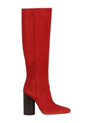 FERRAGAMO Pampero Suede Knee-high Boots - Red