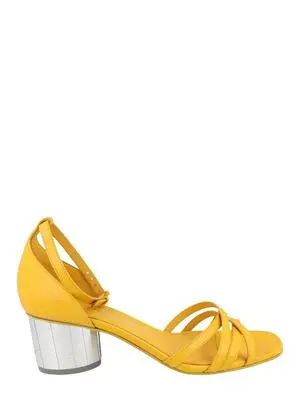 FERRAGAMO Flor 55 Sandal - Yellow