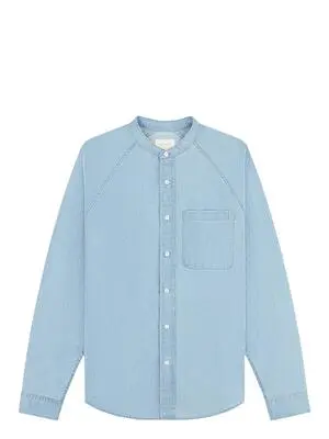 Aimé Leon Dore Denim Collarband Shirt - Blue