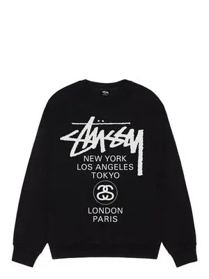 StÜssy World Tour Crew - Black