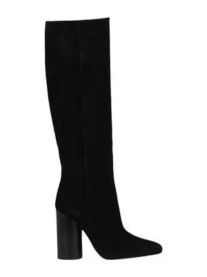 FERRAGAMO Pampero Suede Knee-high Boots - Black