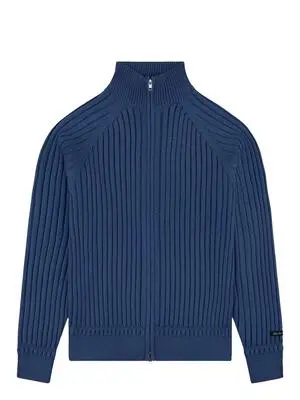 Aimé Leon Dore Drop Needle Full-zip Sweater - Blue