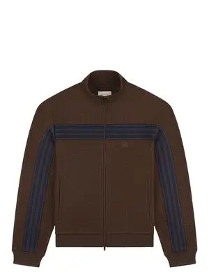 Aimé Leon Dore Wool Herringbone Track Jacket - Brown