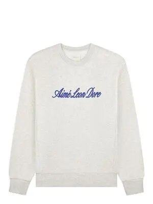 Aimé Leon Dore Vintage Script Crewneck - White