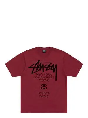 StÜssy World Tour Tee - Red