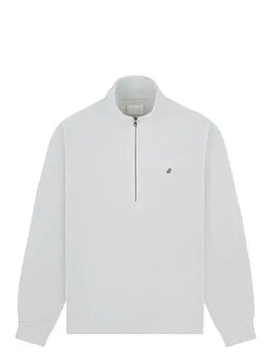 Aimé Leon Dore Crest Piqué Half-zip Pullover - Cream