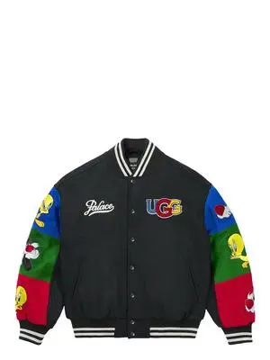PALACE X Ugg Looney Tunes Varsity Jacket - Black