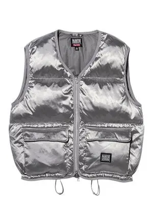 Supreme X Martithé + François Girbaud Down Puffer Vest - Silver