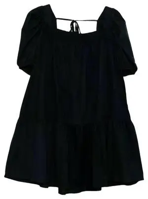 BLAKLACE Gathered Detailing Dress - Black
