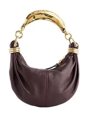 Chloé Leather Hobo Bag - Grenat