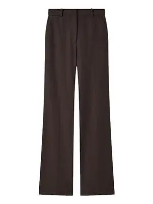 JOSEPH Tafira Gabardine Stretch-woven Trousers - Cocoa