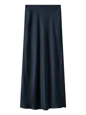 JOSEPH Isaak Silk-satin Maxi Skirt - Indigo