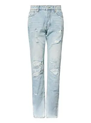 CASEY JEAN BY JEAN VINTAGE Washed Straight-leg Denim Jeans - Washed Blue